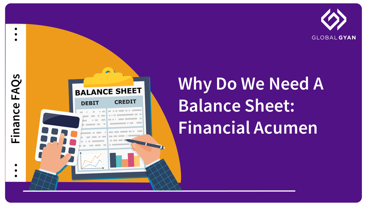 Why Do We Need a Balance Sheet: Financial Acumen